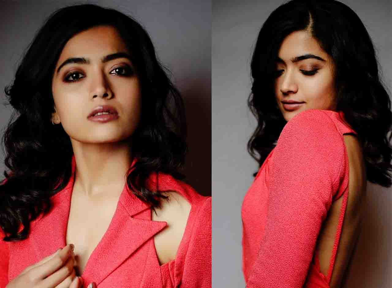 Rashmika Mandanna Gorgeous in Red Dress - Filmy19
